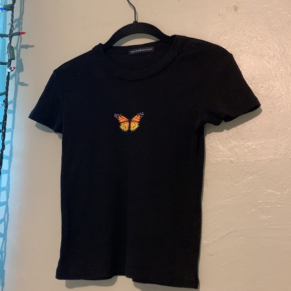 Brandy Melville | Tops | Brandy Melville Butterfly Shirt | Poshmark